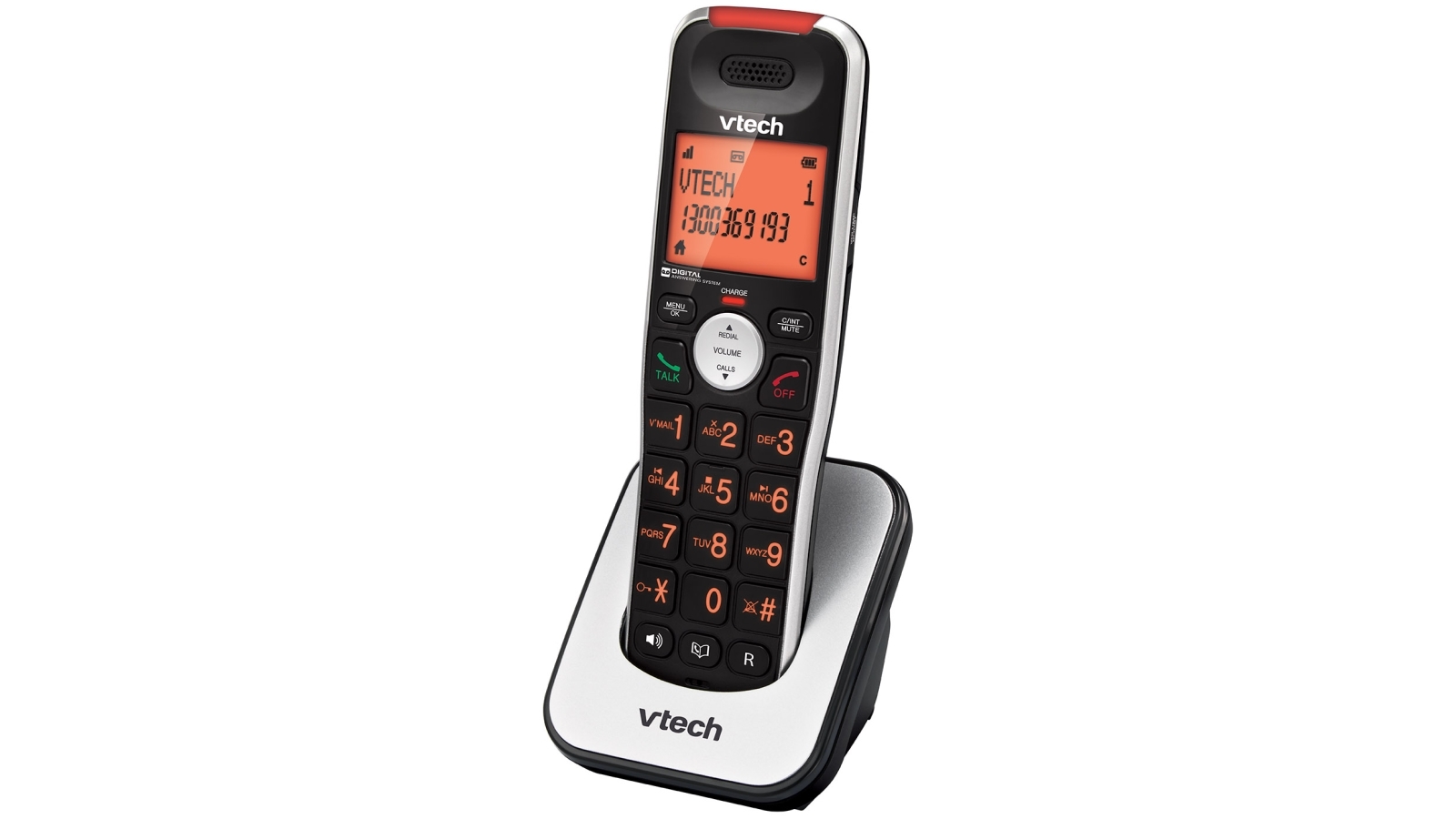 VTech 20150E DECT Cordless Handset - Black | Harvey Norman