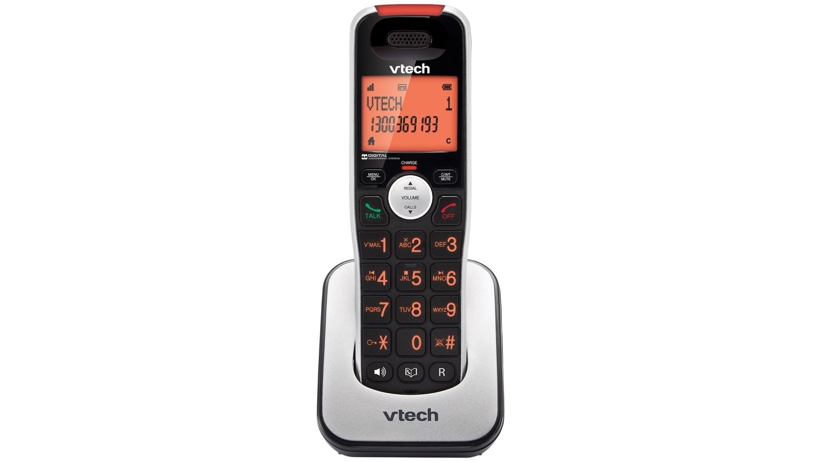 VTech 20150E DECT Cordless Handset - Black | Harvey Norman