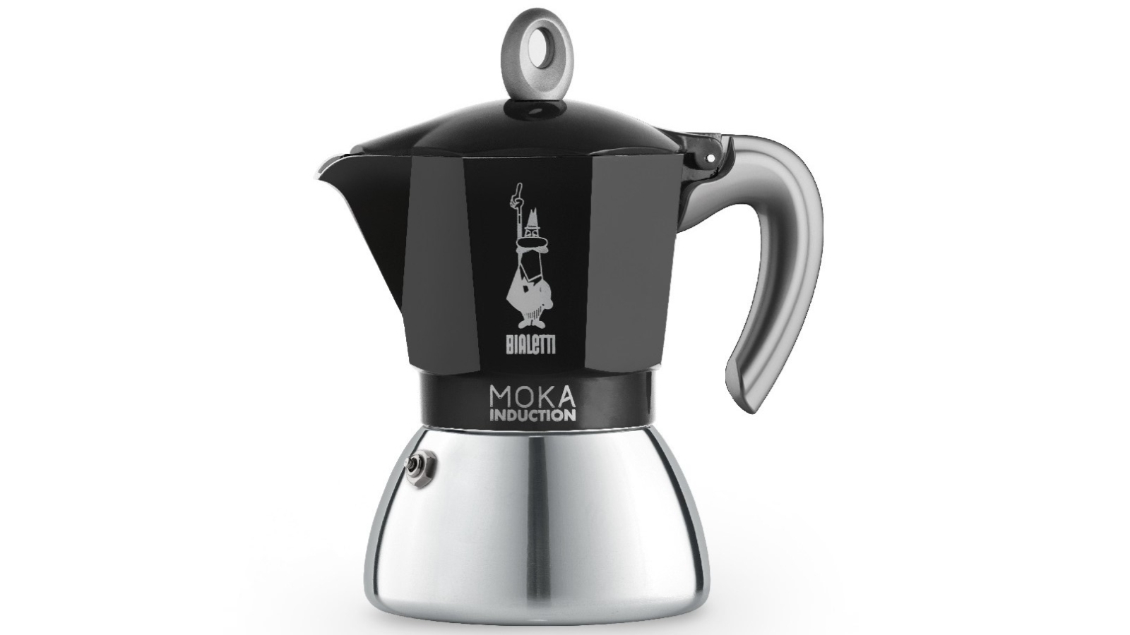Bialetti Moka 4 Cup Induction Espresso Maker - Black | Harvey Norman