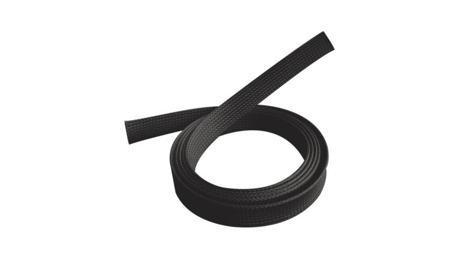 Brateck Braided Cable Sock 1000x20mm - Black | Harvey Norman
