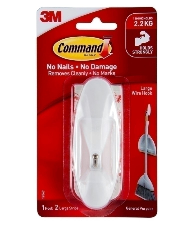 Command Large Wire Hook - Box of 4 | Harvey Norman