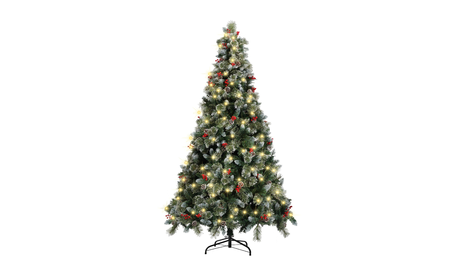 Tinseltown LED Christmas Tree Decoration with Ornament 950 Tip - 180cm ...