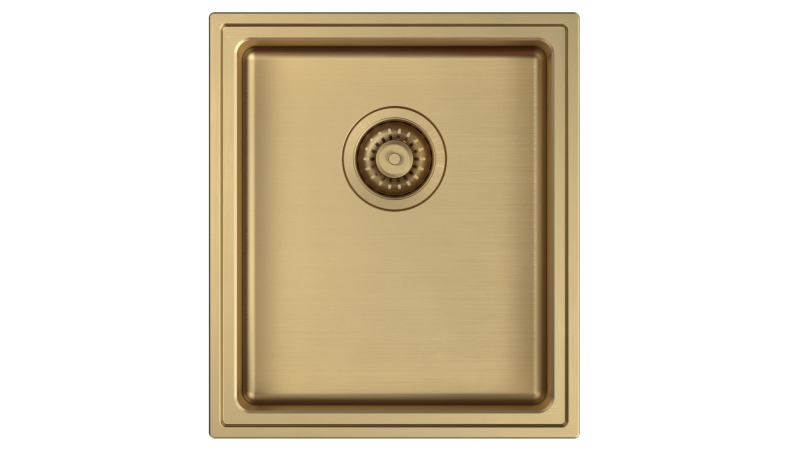 Caroma Urbane II Single Bowl Sink - Brushed Brass | Harvey Norman