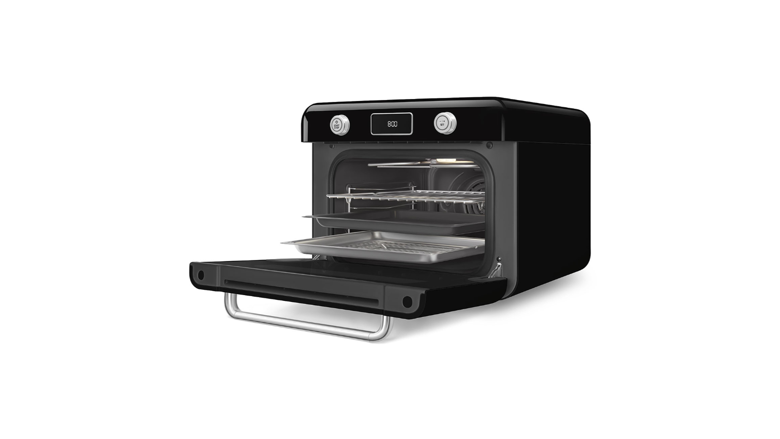 Smeg Benchtop Combi-Steam Oven - Black | Harvey Norman