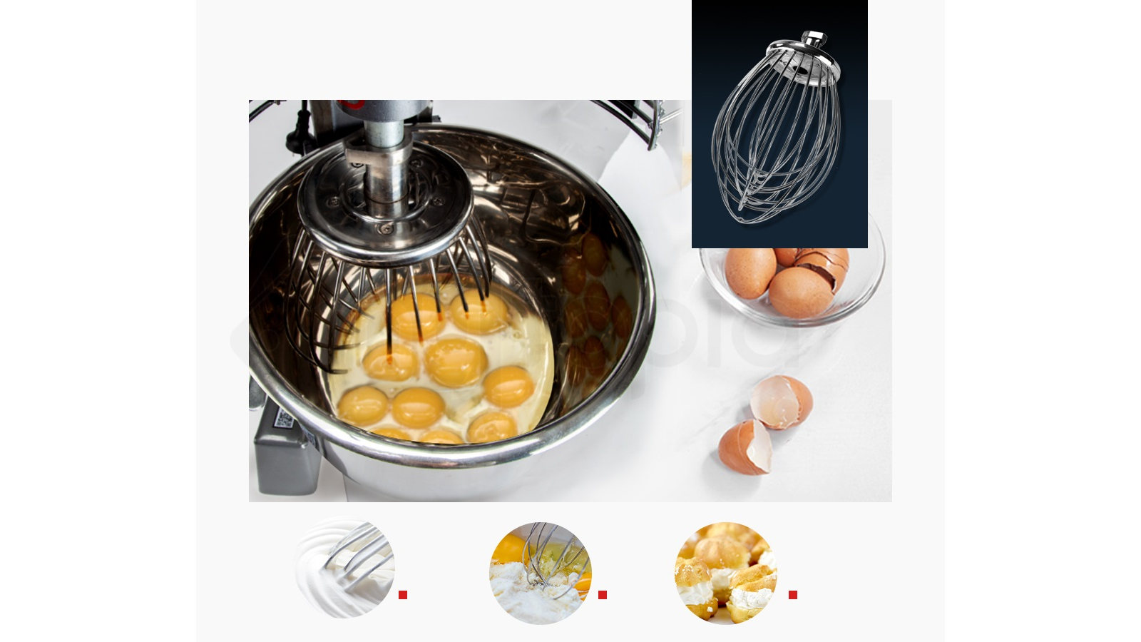 EuroChef Commercial Planetary Kitchen Mixer Vertical Cake Stand - 30L ...