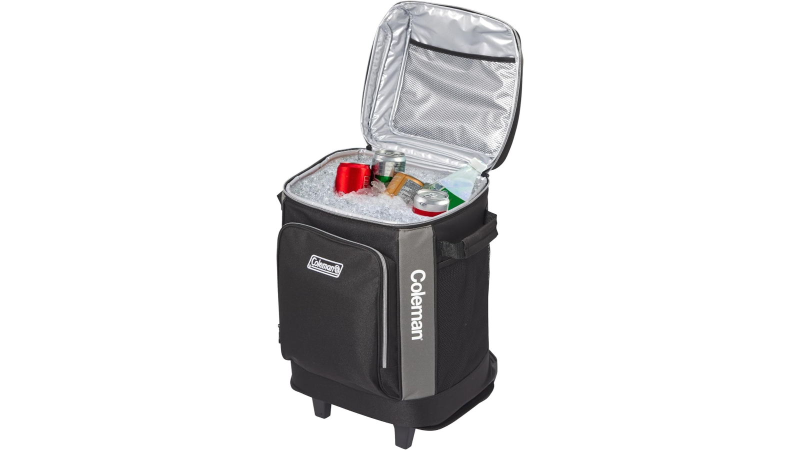 Coleman 42 Can Wheeled Soft Cooler - Black | Harvey Norman