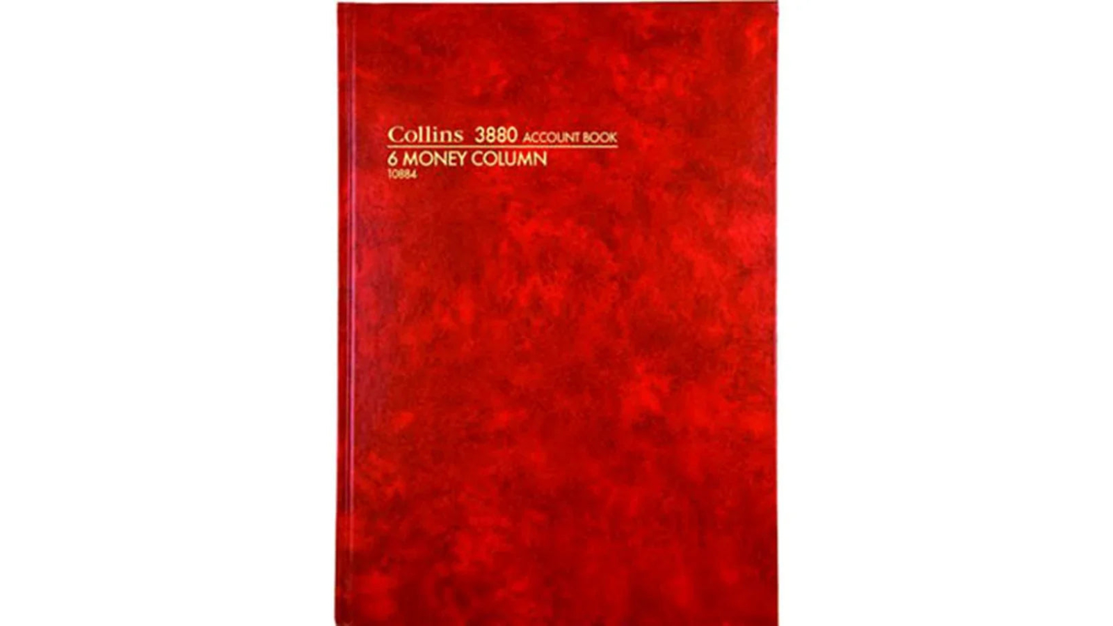 Collins Debden 3880 A4 6-Column 84-Leaf Account Book - Red | Harvey Norman