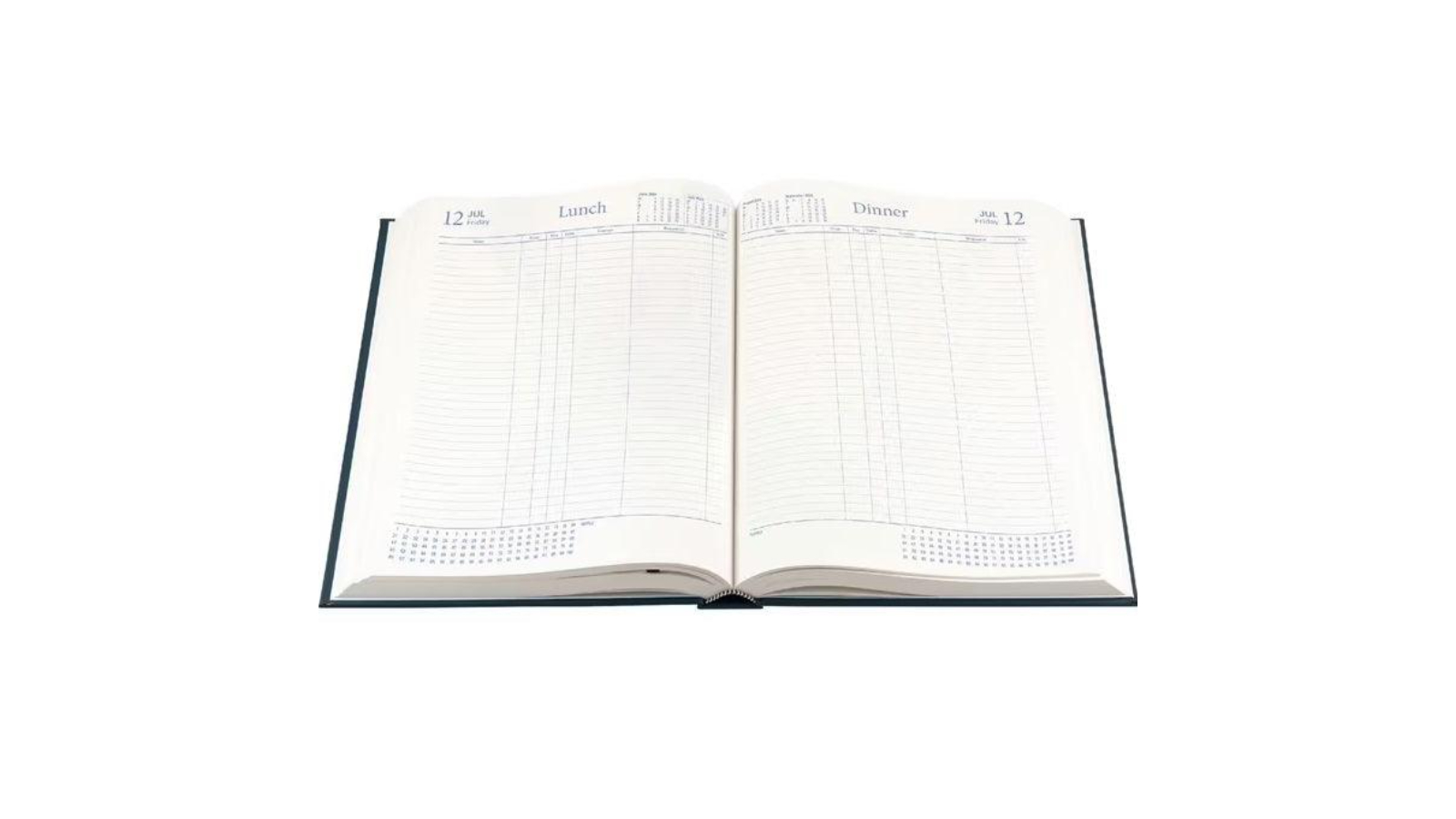 Collins Debden A4 Restaurant Cafe Table Booking Diary - Navy Blue ...