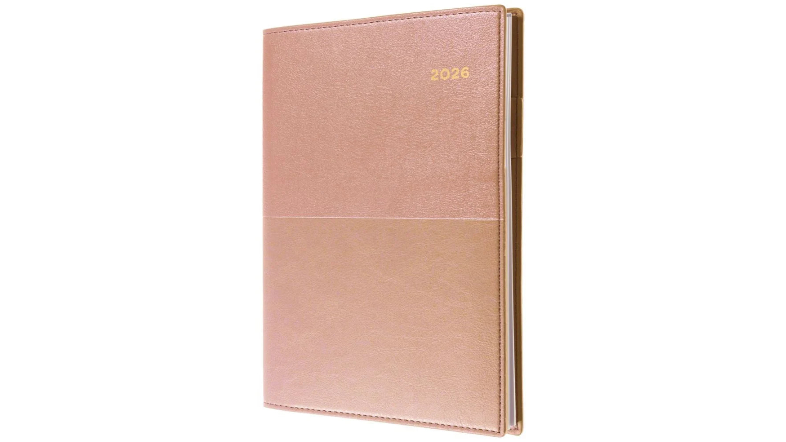 Collins Debden A4 Day-to-Page 2026 Vanessa Diary - Rose Gold | Harvey ...