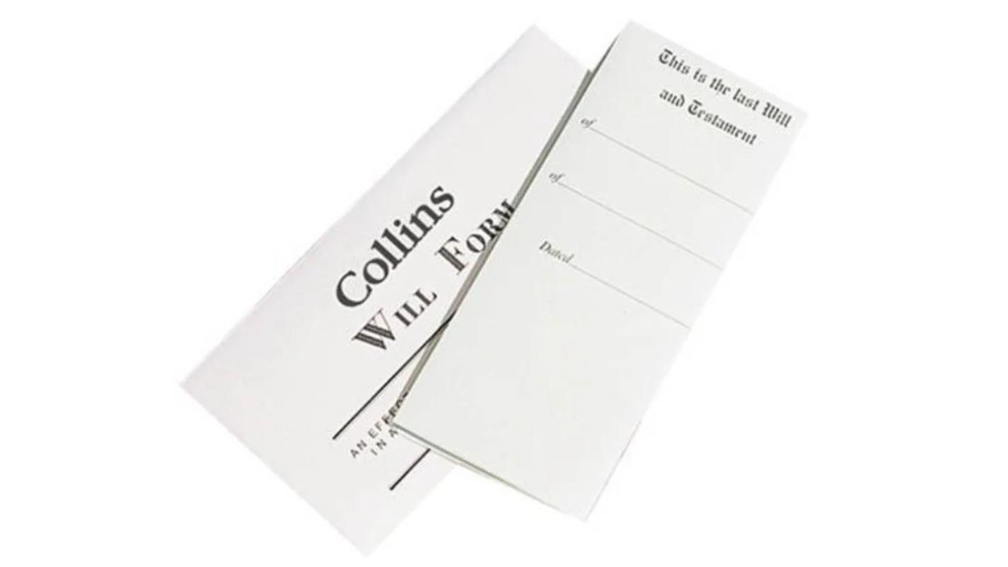 Collins Debden DIY Will Forms Envelope - White | Harvey Norman