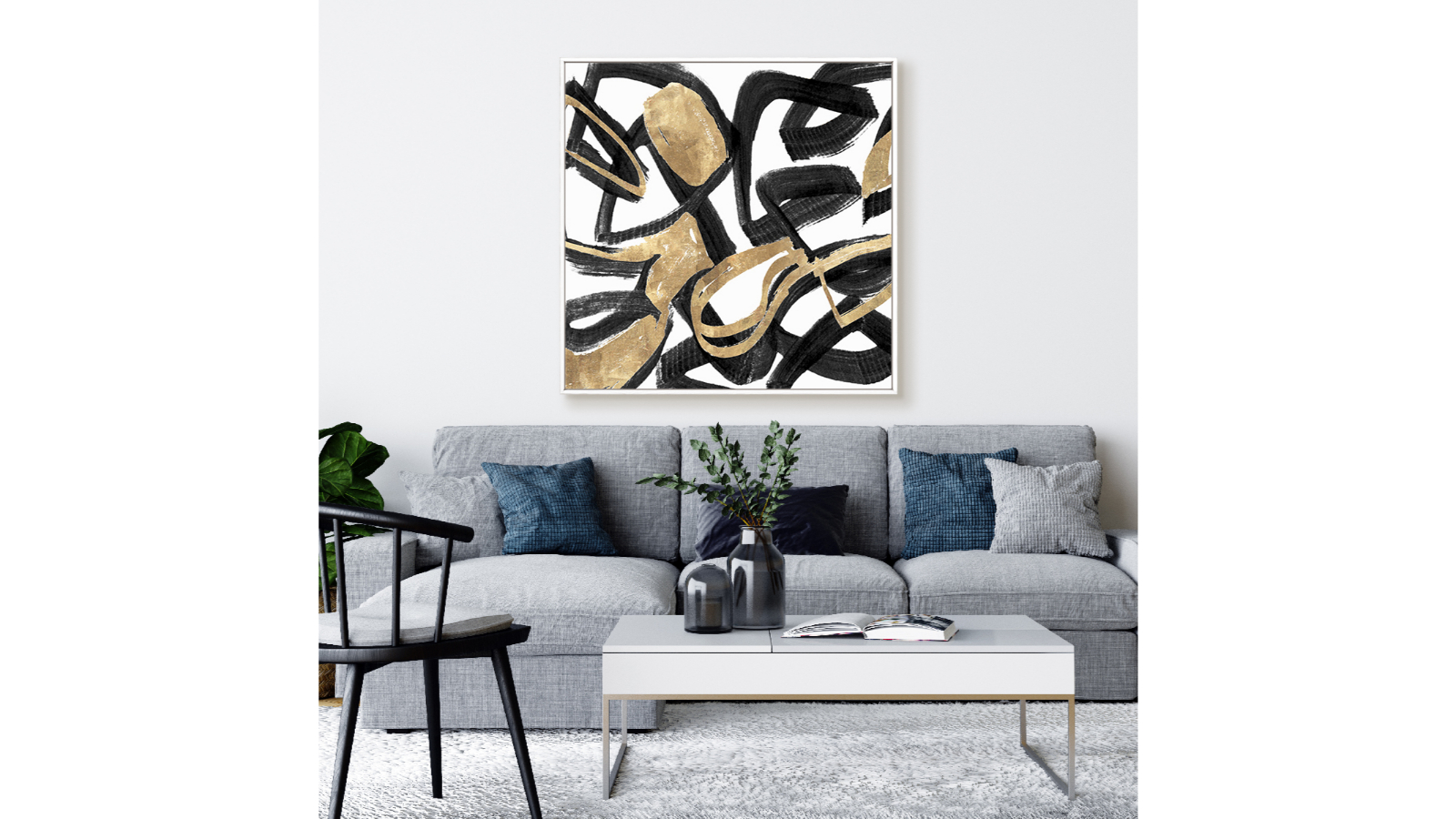 La Grolla Combination II White Gallery Wall Art - 87 x 87cm | Harvey Norman