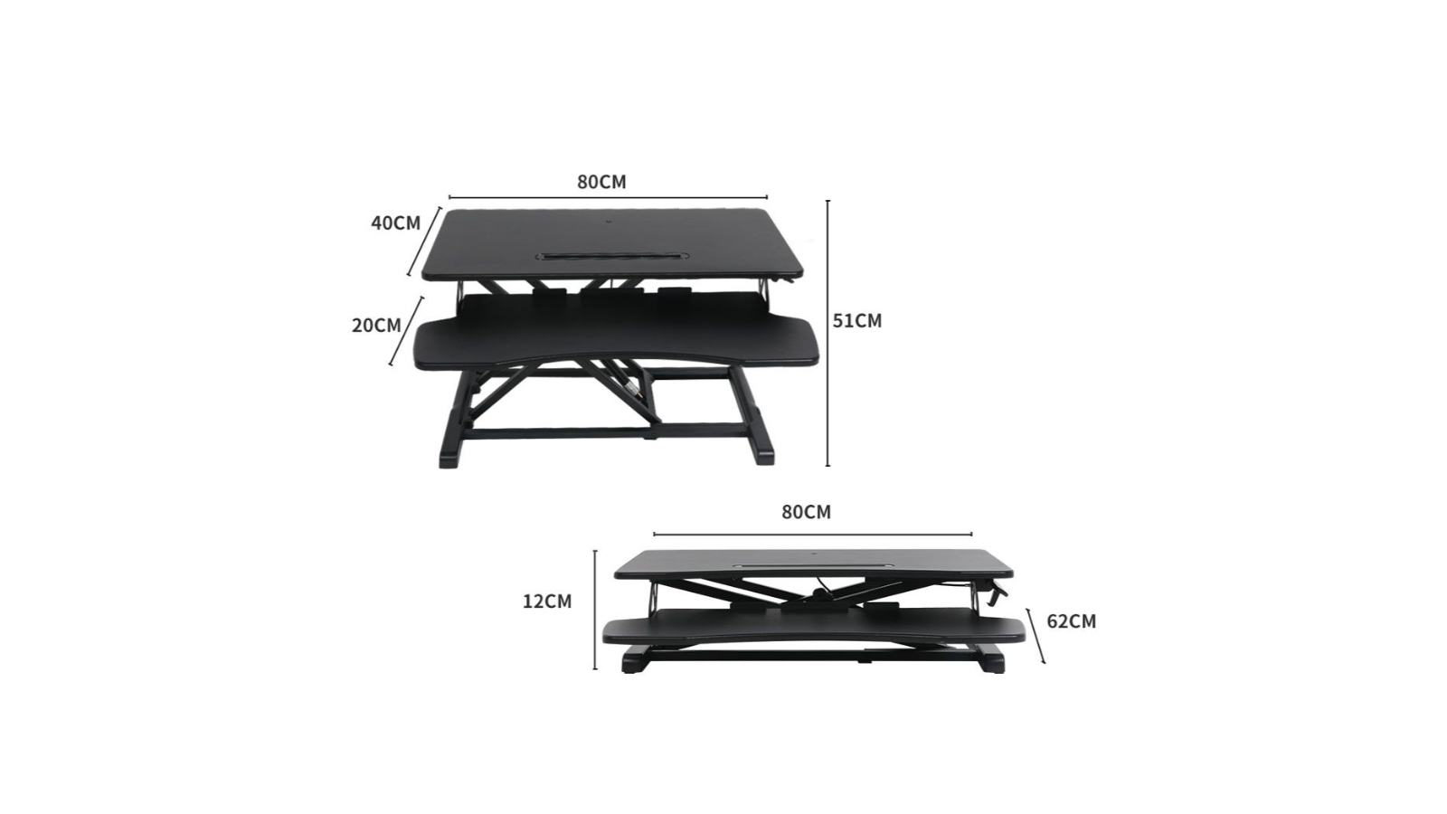 Levede Standing Office Desk Riser Height Adjustable Sit Stand | Harvey ...