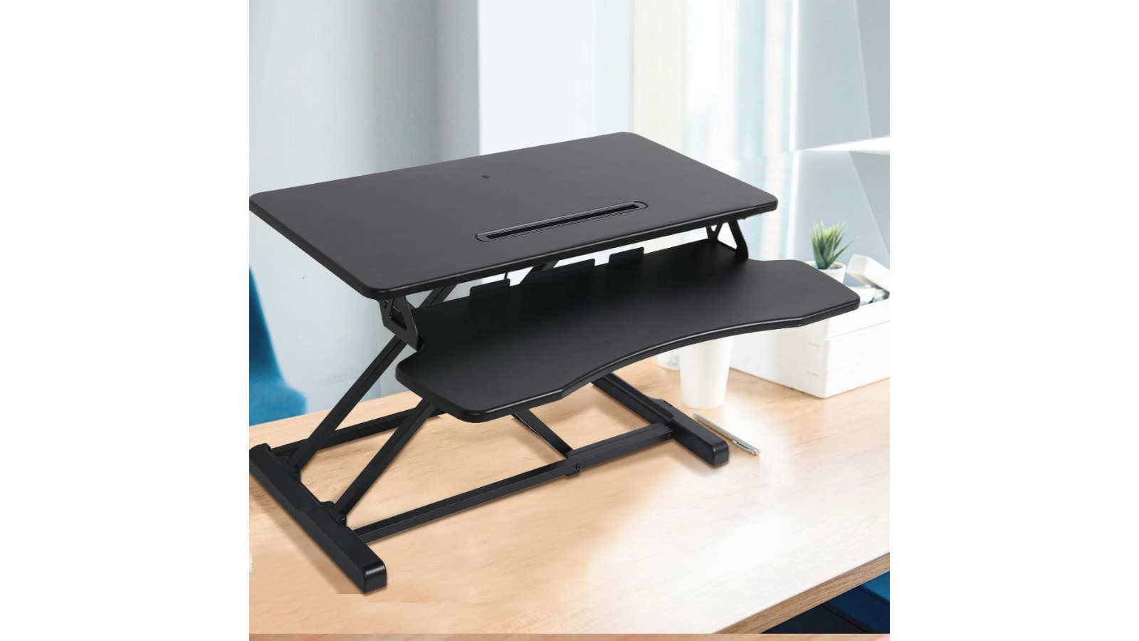 Levede Standing Office Desk Riser Height Adjustable Sit Stand | Harvey ...