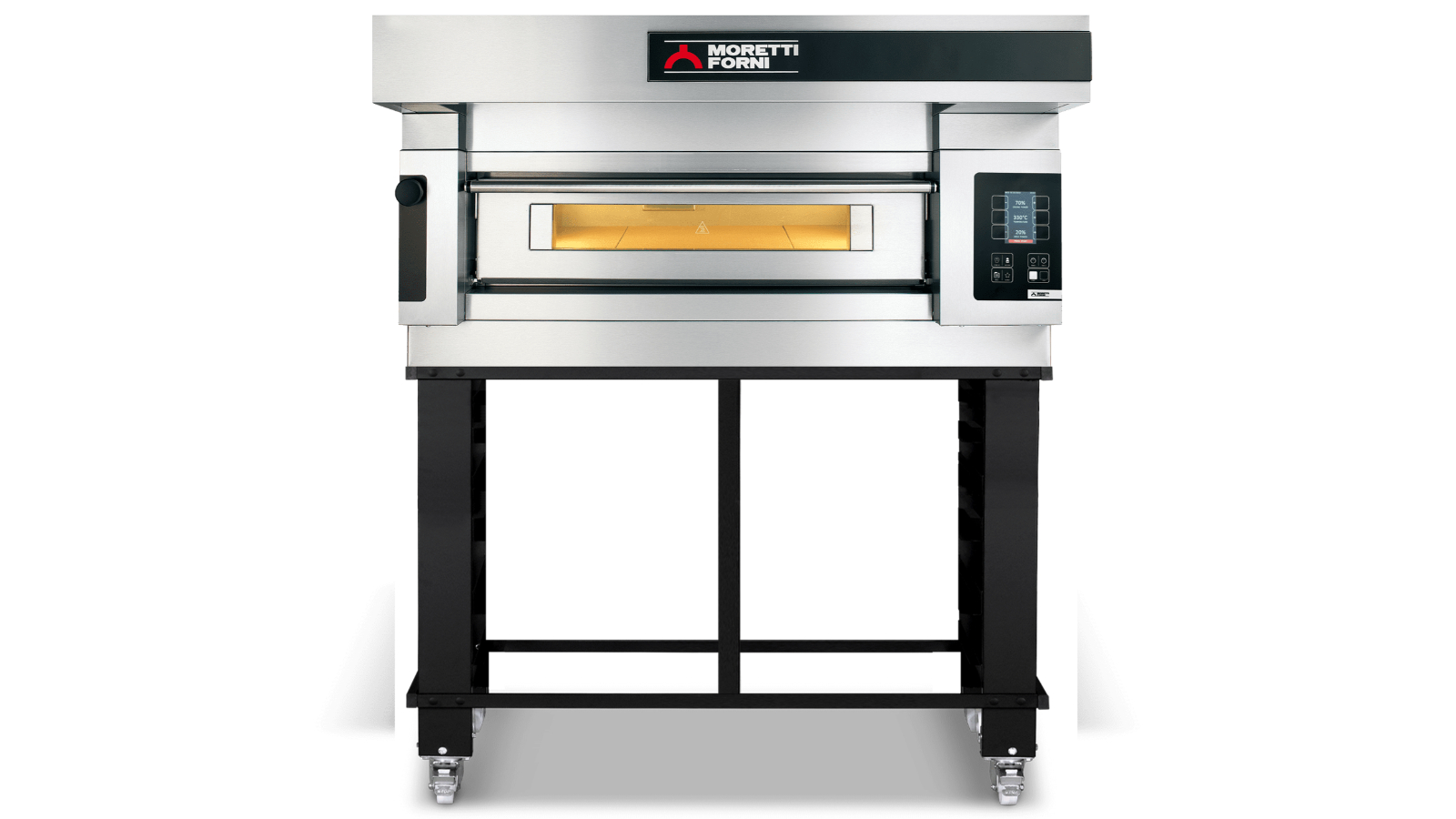 Moretti Forni Serie S Single Deck Tray Bakery Oven on Stand - 6 x 60 x ...