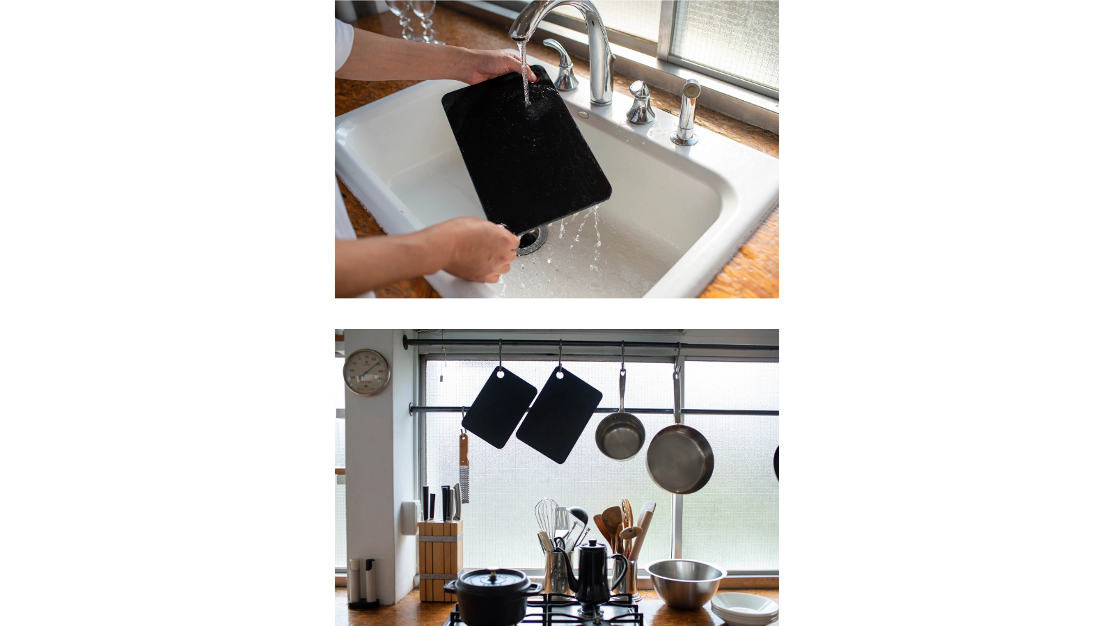 Parker Asahi Synthetic Rubber Black Cutting Board - Large | Harvey Norman