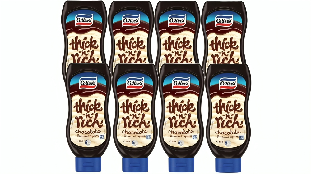 Cottees Pack of 8 Squeezy Chocolate Topping Milkshakes Ice Cream Bulk ...