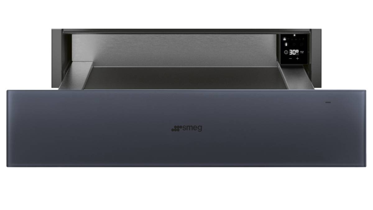 Smeg Linea 15cm Warming Drawer with Touch Controls - Neptune Grey ...