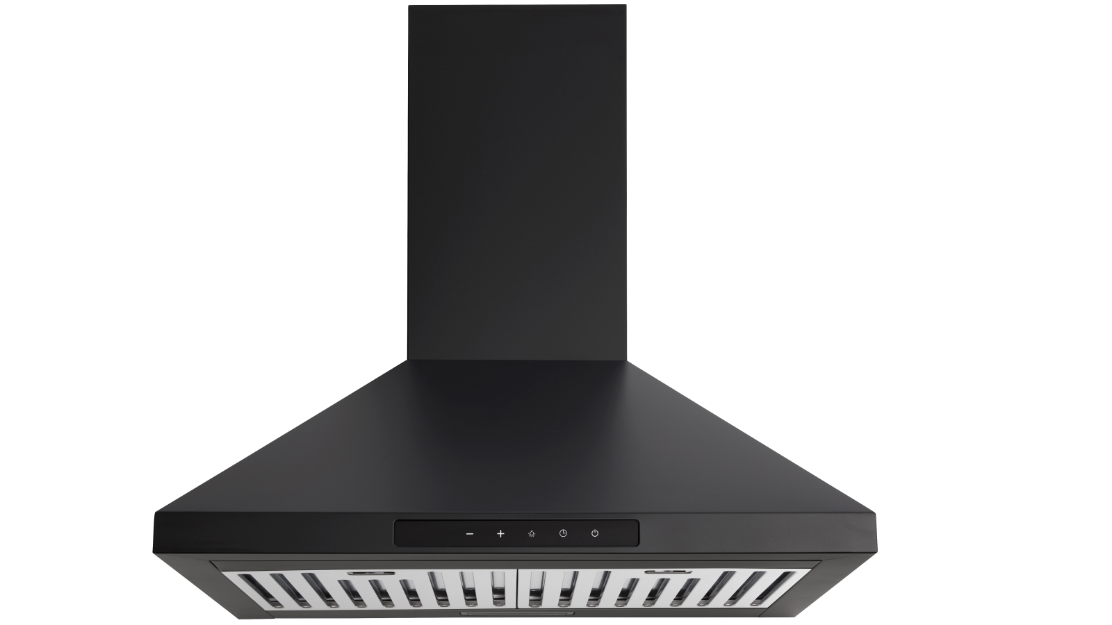 Euromaid 60cm Pyramid Canopy Rangehood - Matte Black | Harvey Norman