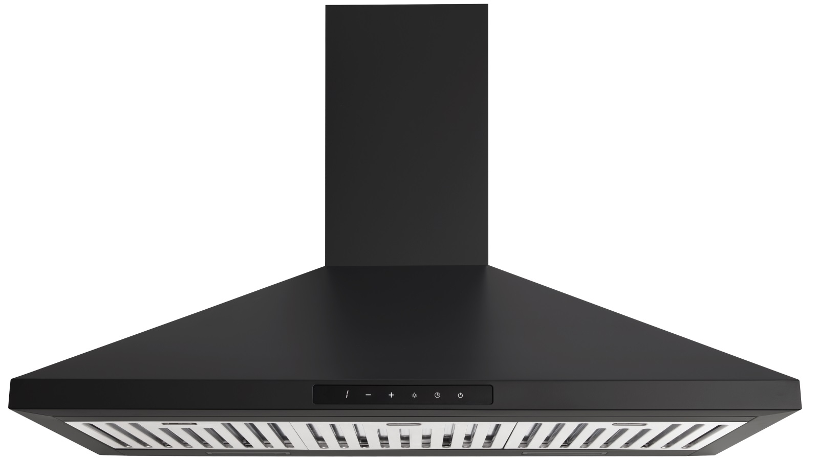Euromaid 90cm Pyramid Canopy Rangehood - Matte Black | Harvey Norman
