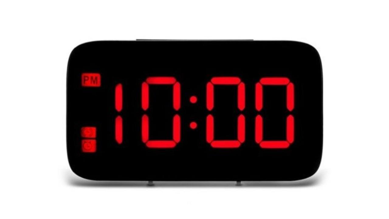 HOD Creative LED Large Screen Mute Digital Alarm Clock - Red | Harvey ...