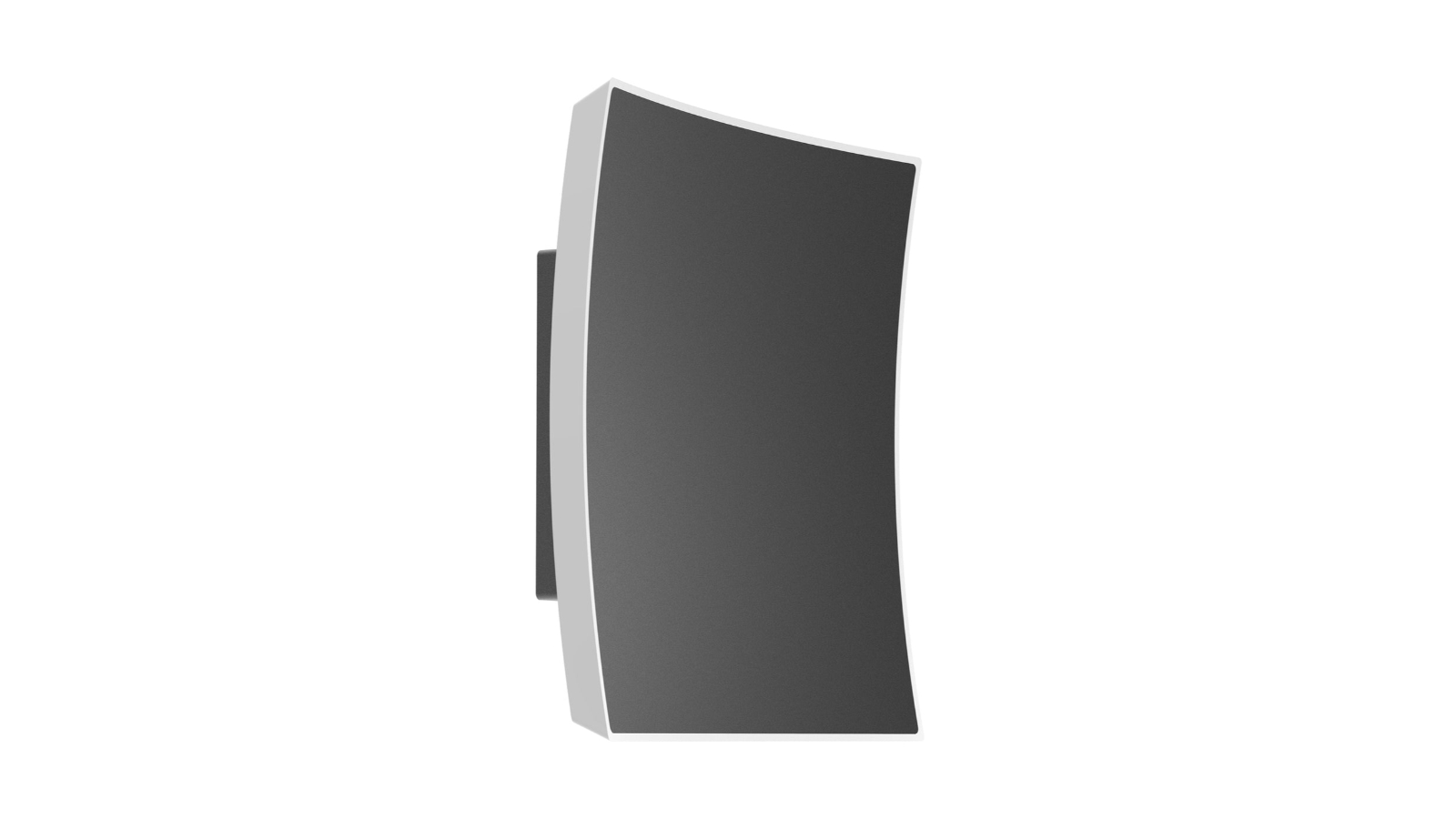 CRISTAL LED Exterior Tri-CCT Surface Mounted Curved Square Wall Light ...