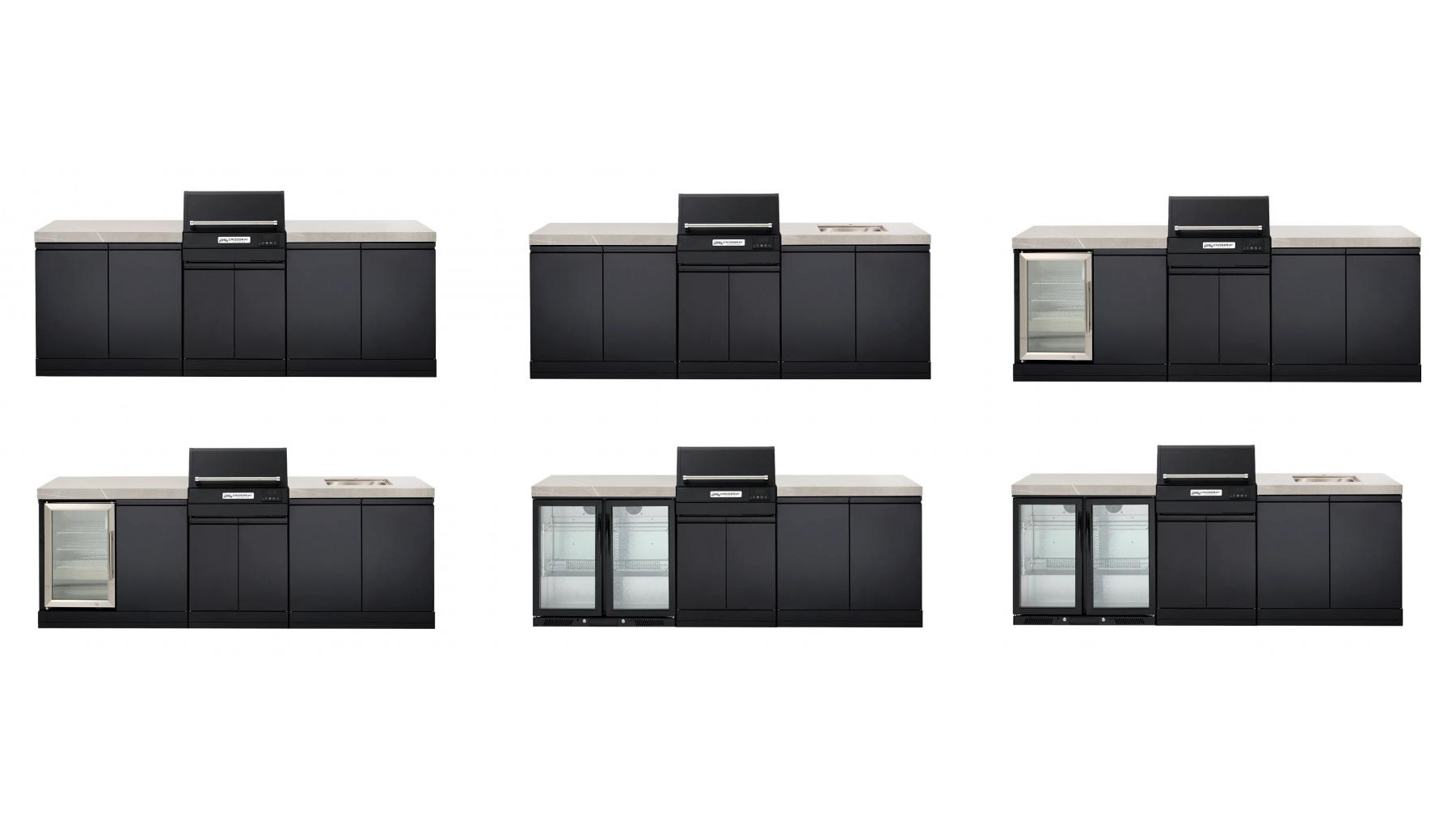 Crossray 'eXtreme' Grey Electric Outdoor Kitchen | Harvey Norman