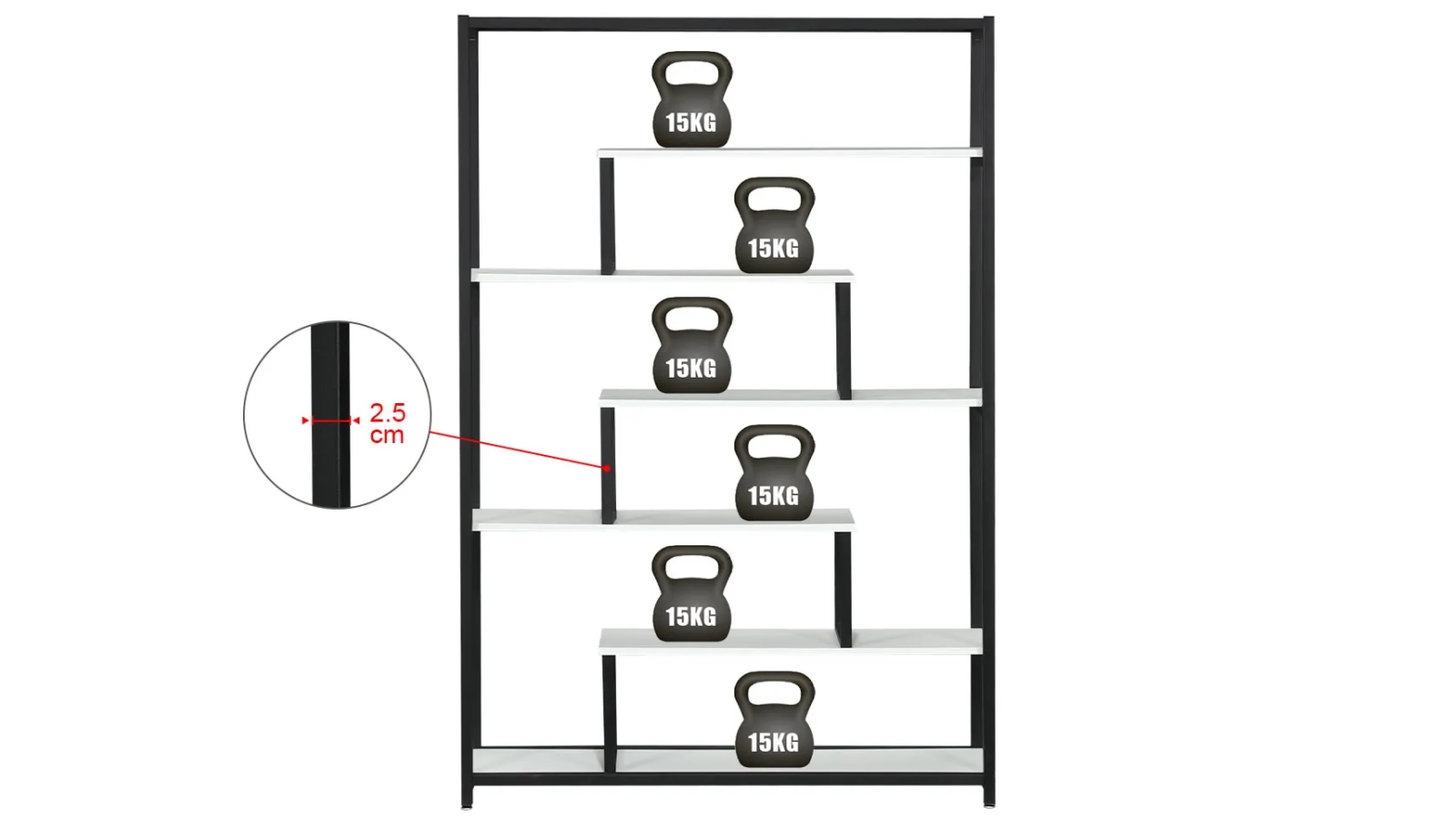 Multi-Level Vintage Bookshelf | Harvey Norman