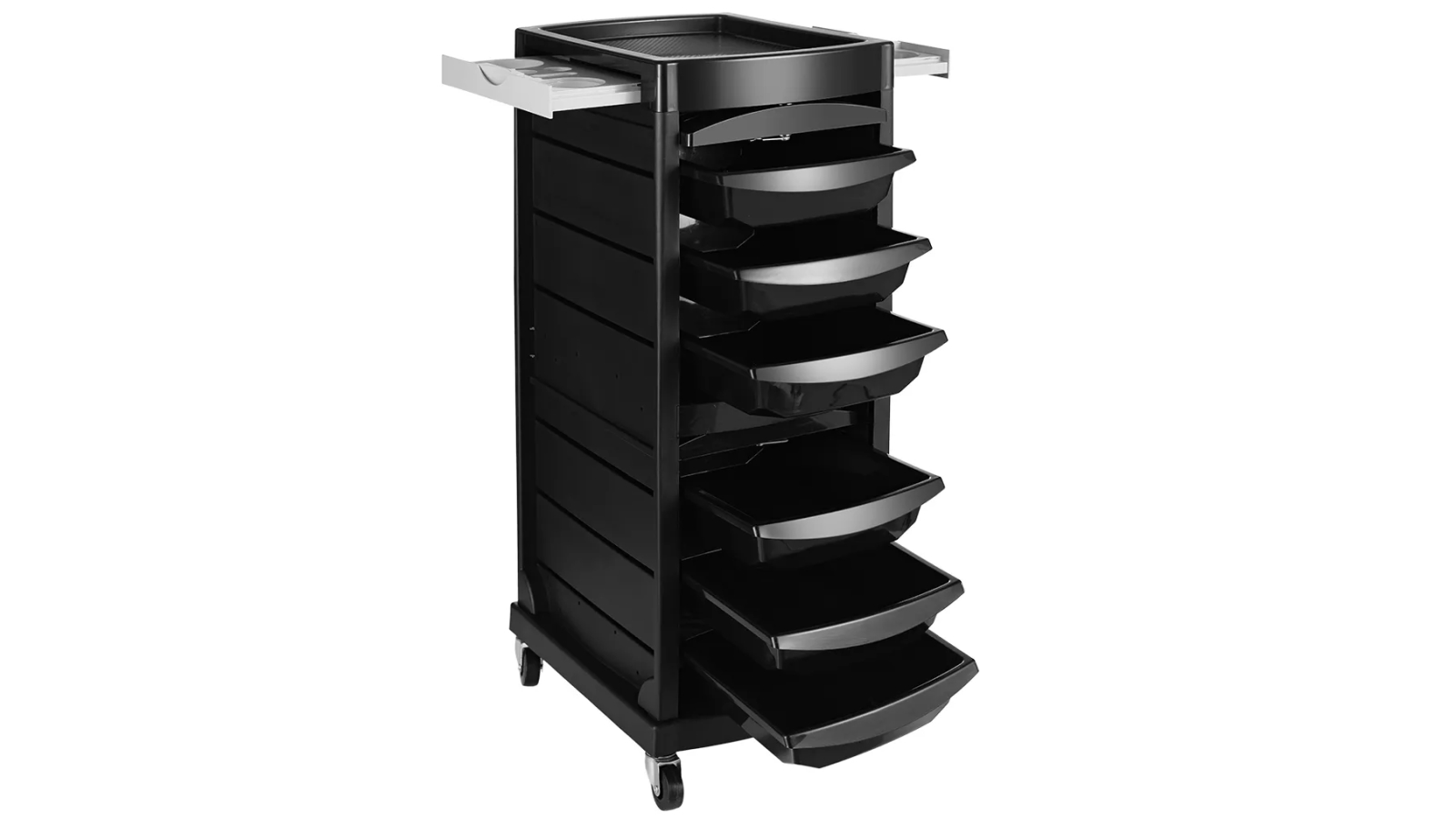 7-Tier Salon Storage Hairdressing Cart with 6 Pull-Out Trays and Wheels ...