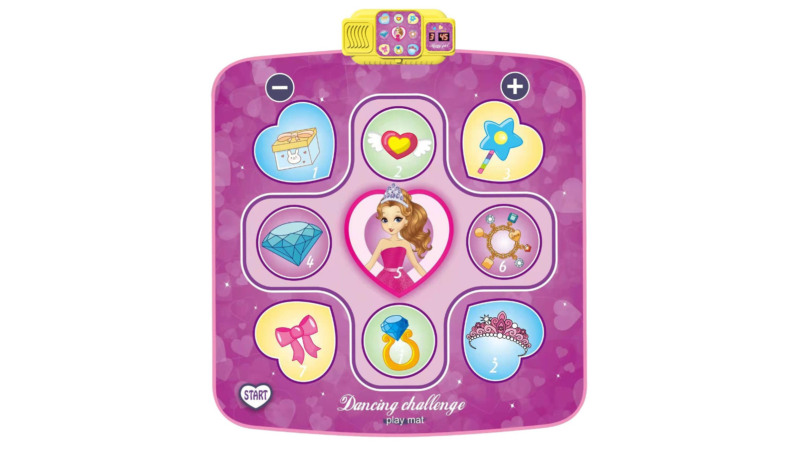 Girls Cartoon Musical Dance Mat - 98 x 86.5cm | Harvey Norman
