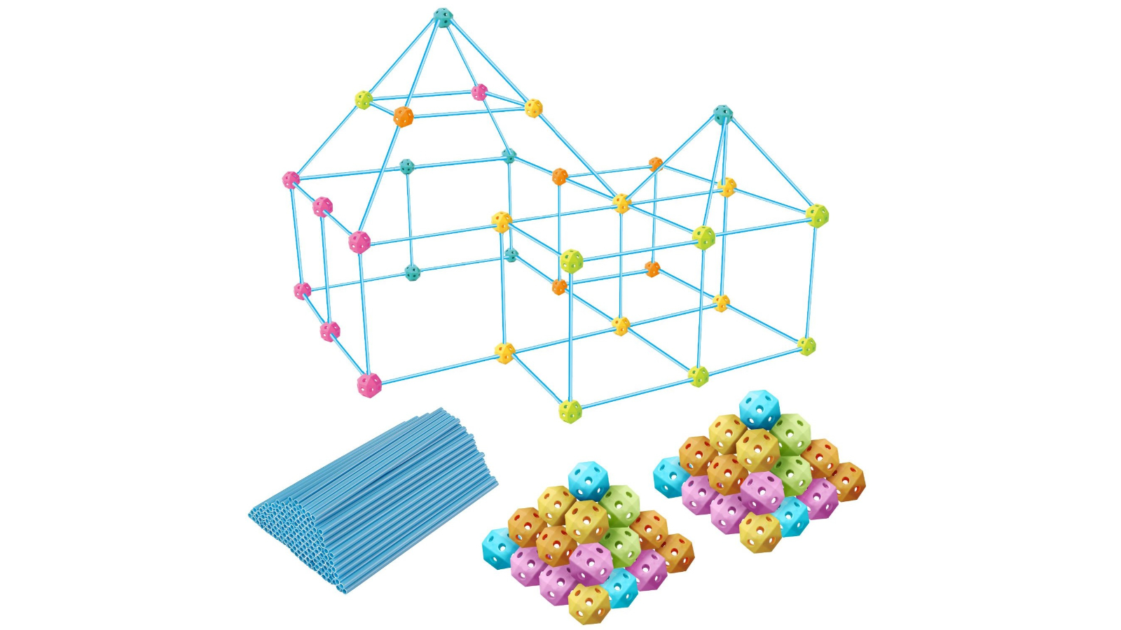 202 Piece STEM DIY Educational Fort Building Kit | Harvey Norman