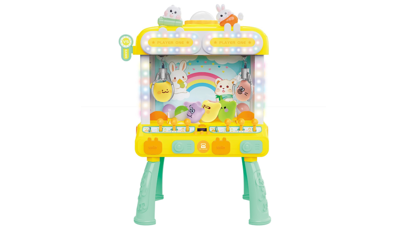 Toy Crane Mini Claw Machine with LED Light Music | Harvey Norman