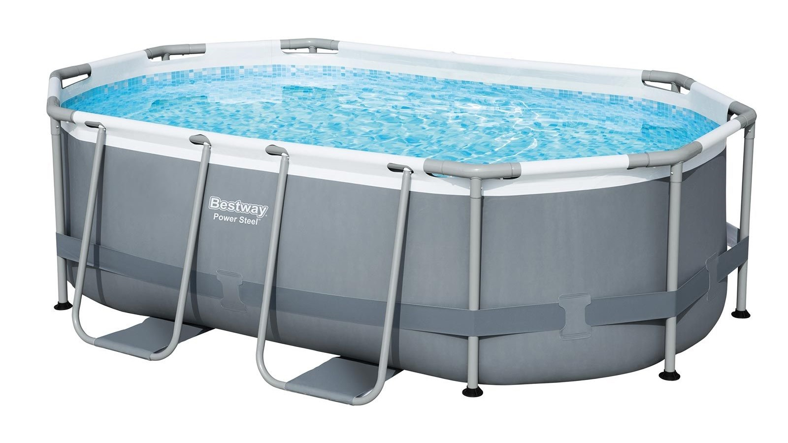 Bestway Power Steel Oval Above Ground Swimming Pool Filter Pump Set ...