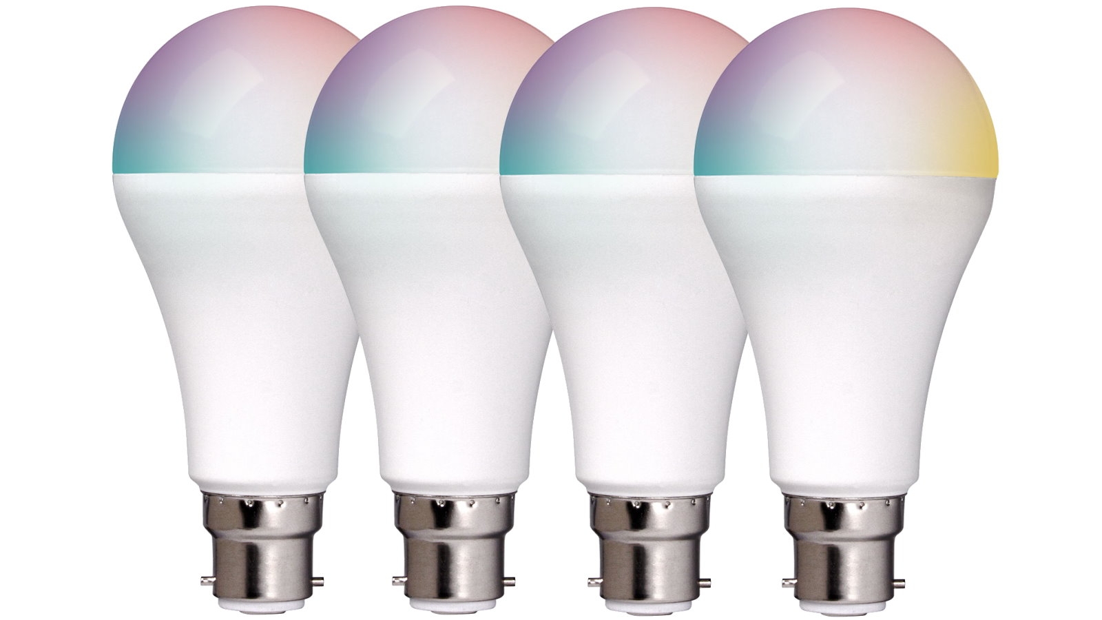 Connect Smart 4 Pack 10W B22 RGB LED Light Bulb | Harvey Norman