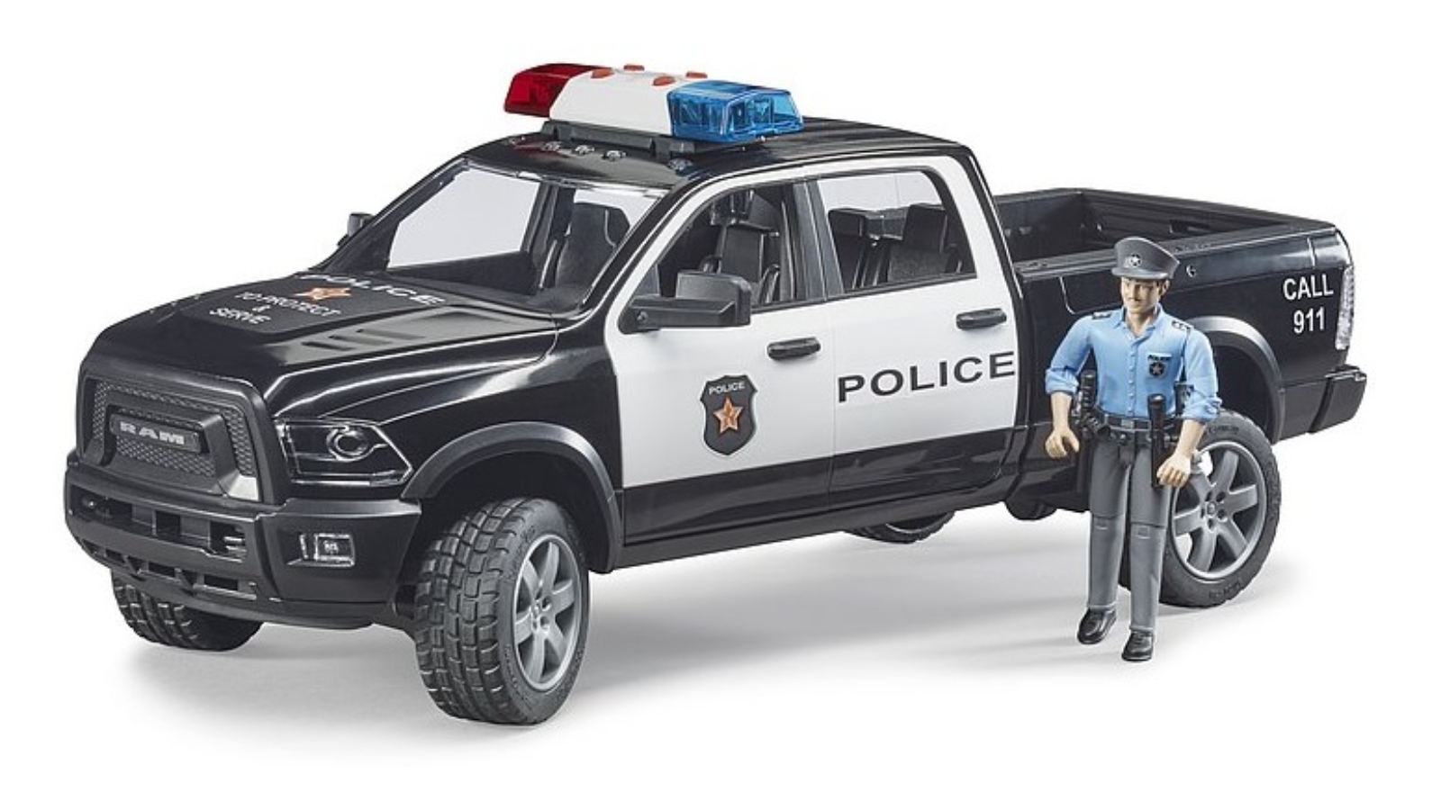 Bruder 2500 Ram Police Pick-up Truck with Police Officer 02505 | Harvey ...