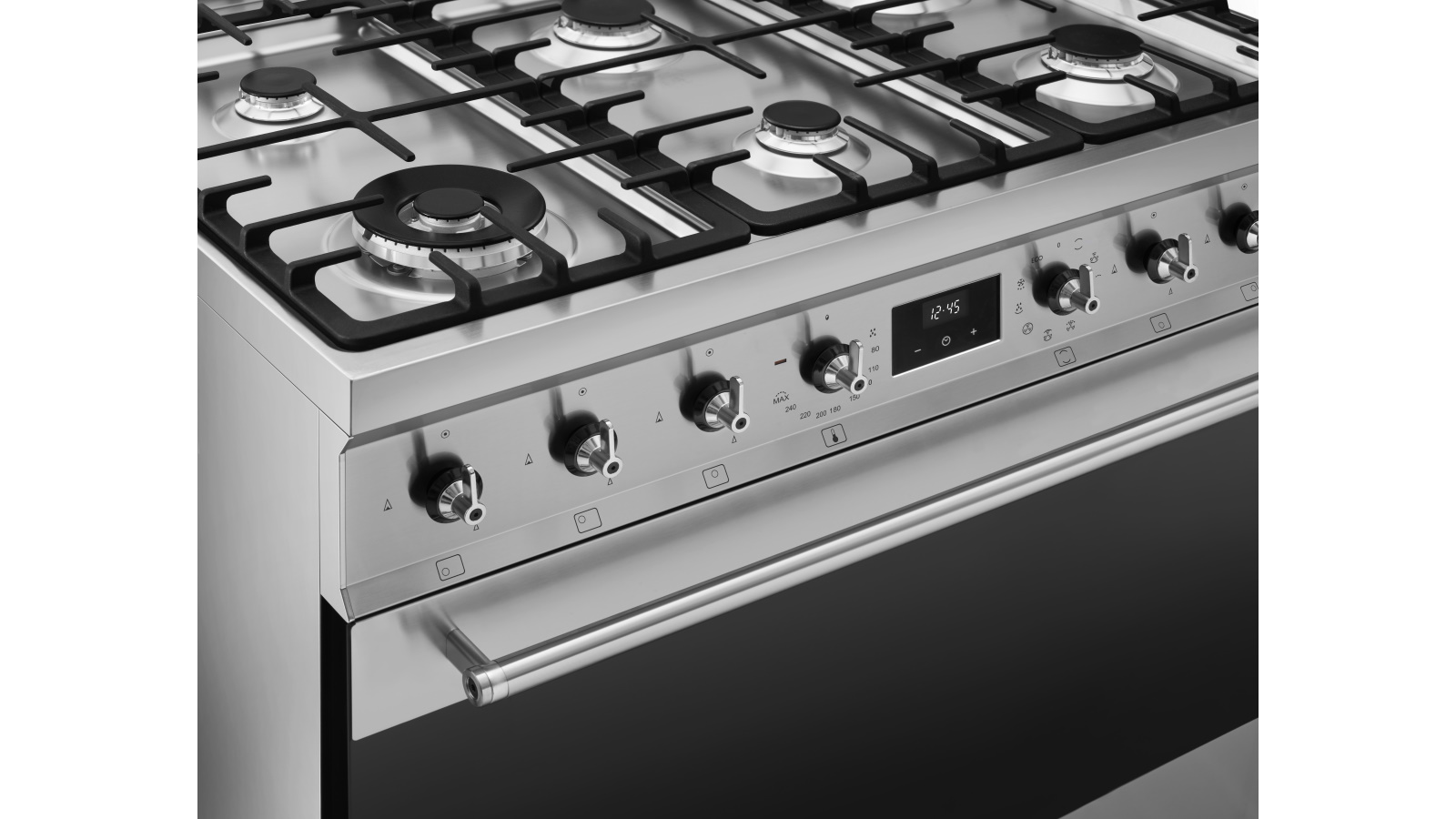 Smeg Classic 900mm Pyrolytic Dual Fuel Freestanding Cooker - Stainless ...