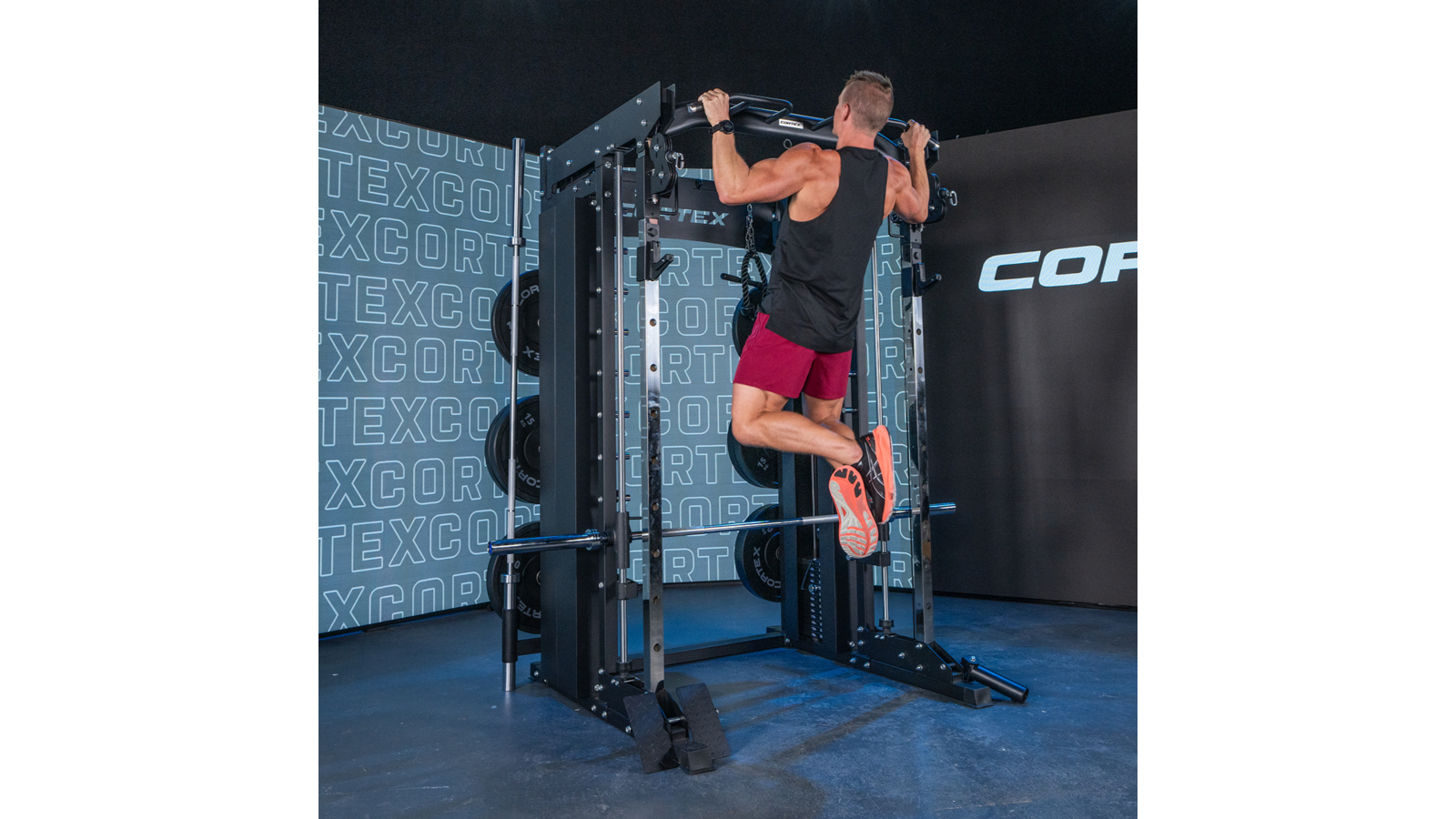 Cortex SM26 6-in1 Power Rack with Dual Stack Smith and Cable Machine ...