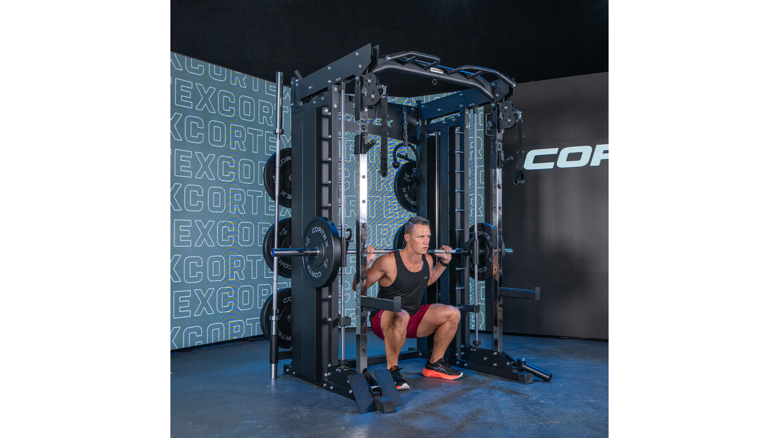 Cortex SM26 6-in1 Power Rack with Dual Stack Smith and Cable Machine ...