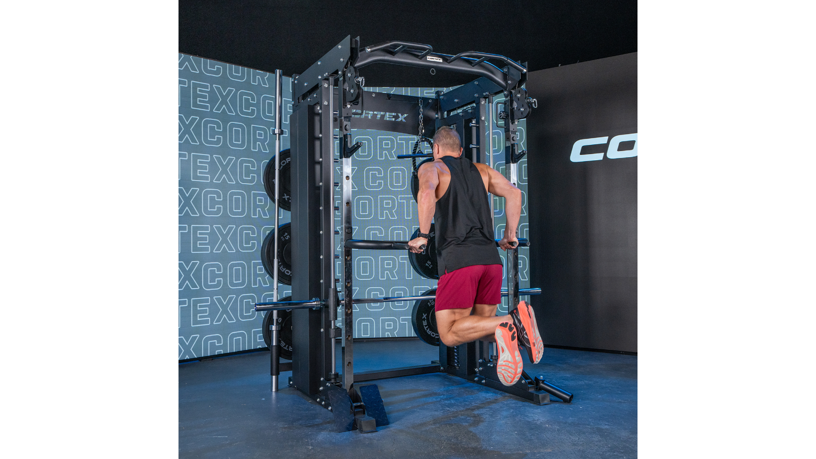 Cortex SM26 6-in1 Power Rack with Dual Stack Smith and Cable Machine ...