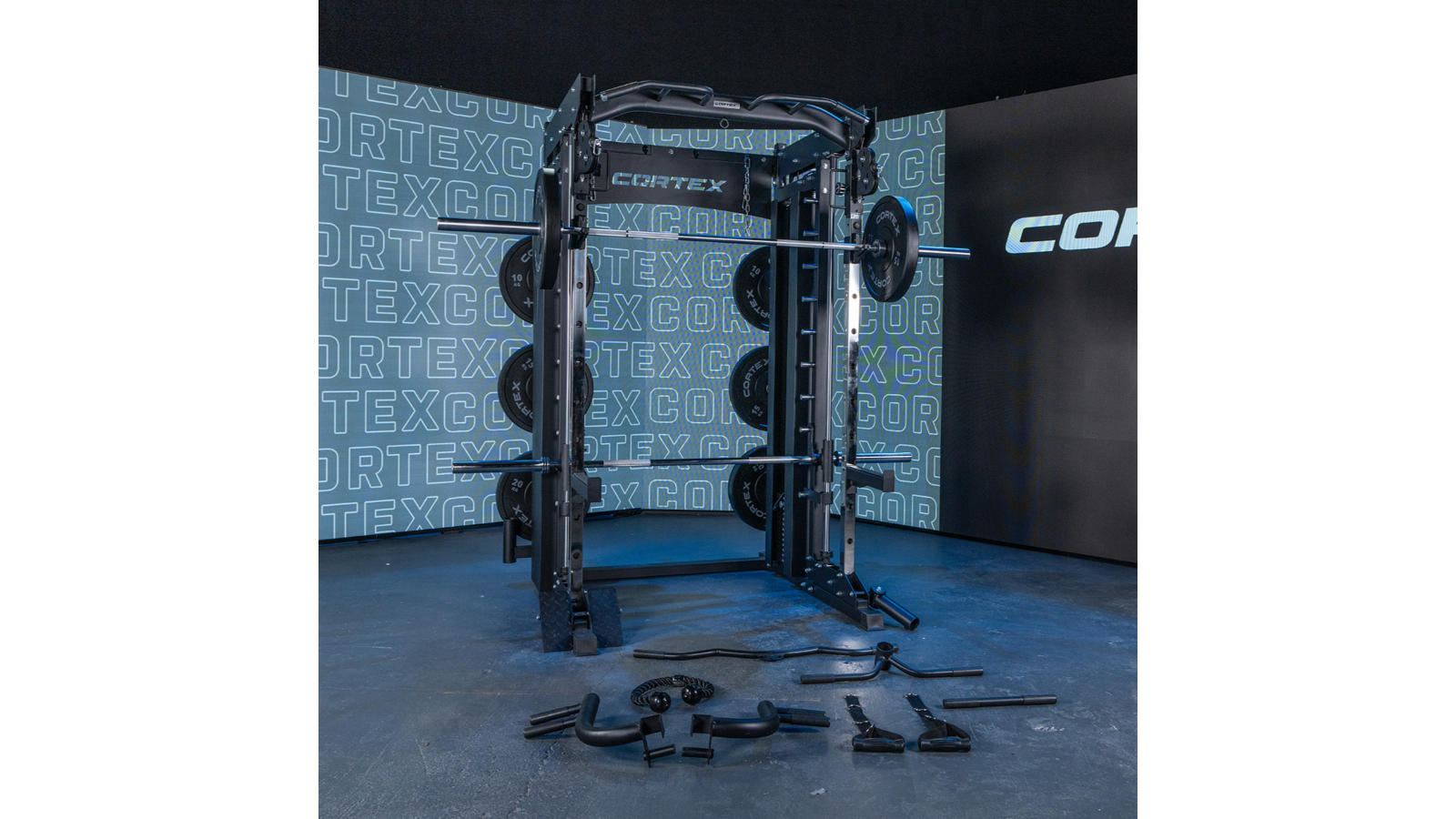 Cortex SM26 6-in1 Power Rack with Dual Stack Smith and Cable Machine ...