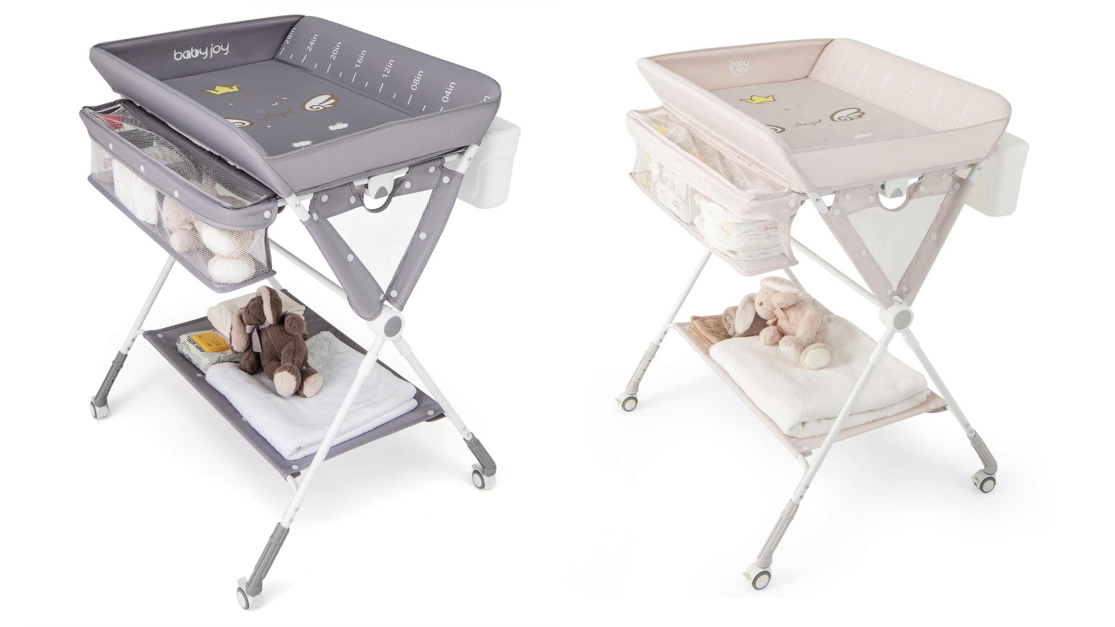 Costway Foldable Changing Table with Wheel | Harvey Norman