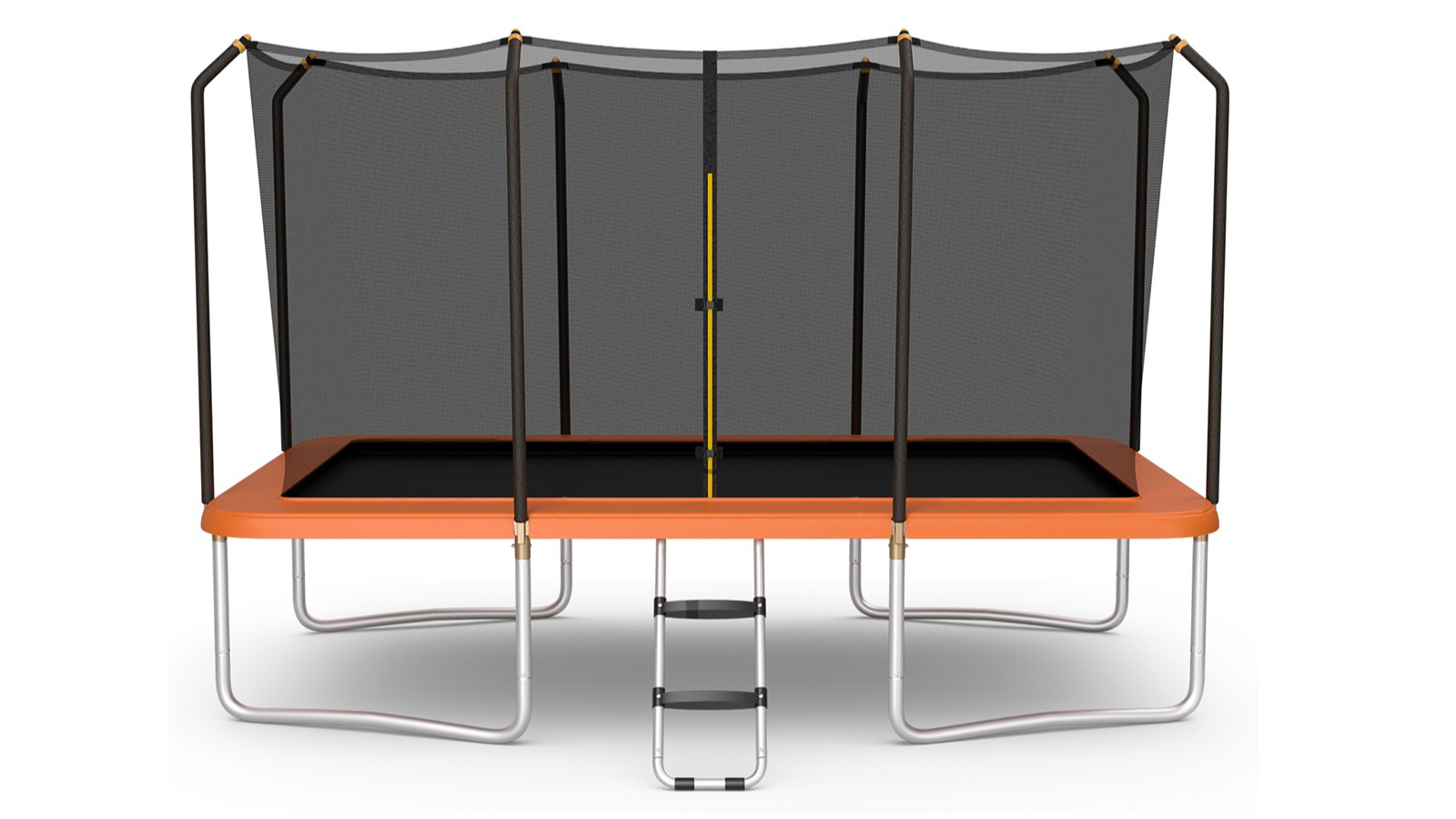 Costway 14 x 8ft Outdoor Trampoline - Orange | Harvey Norman