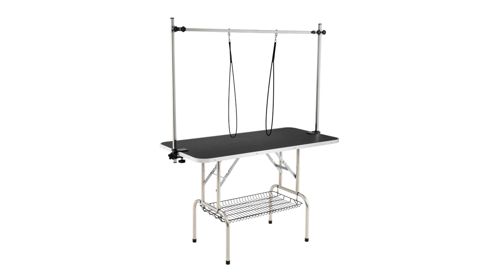 Costway Dog Foldable Grooming Table with Height Adjustable Arms, Mesh ...