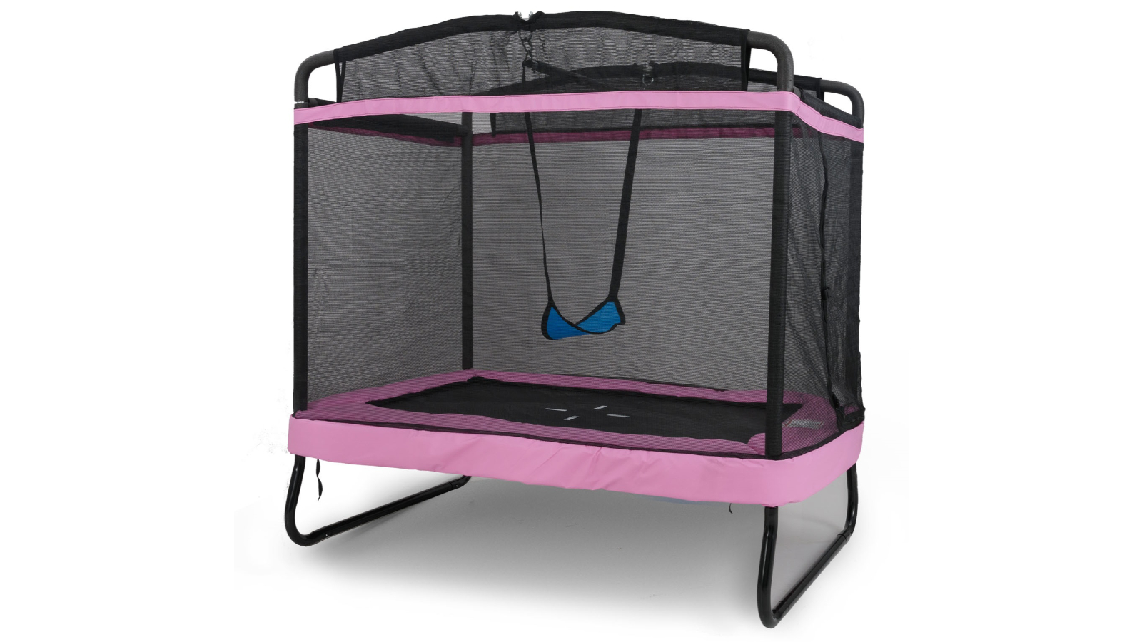 Costway 6ft Trampoline with Swing Horizontal Bar and Enclosure Net ...