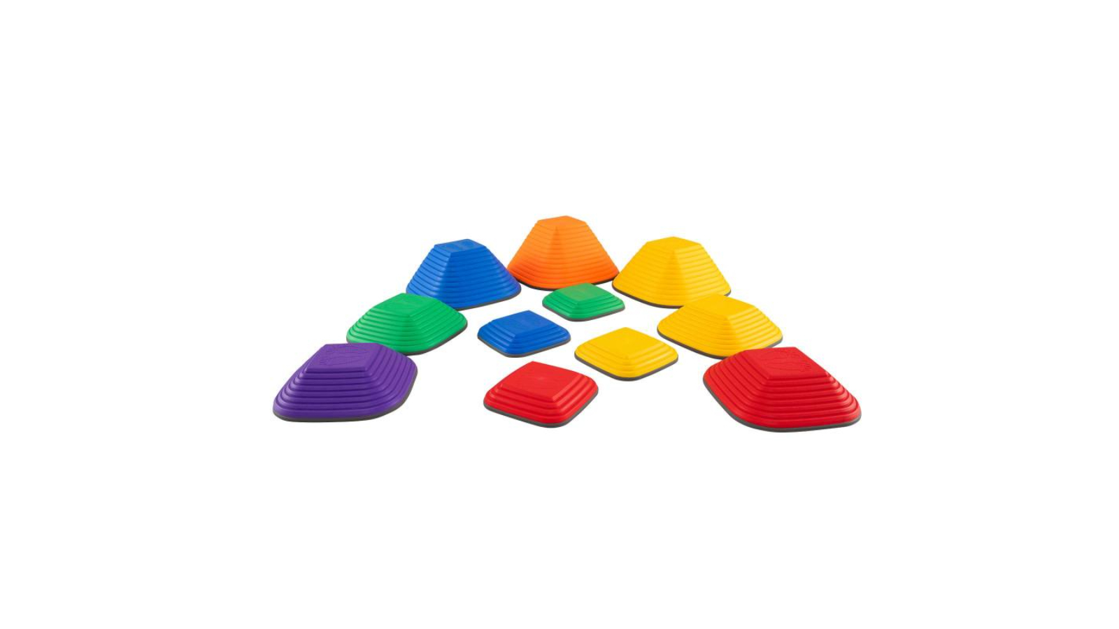 Costway 11 Piece Balance Training Blocks Stepping Stone Set - Multi ...