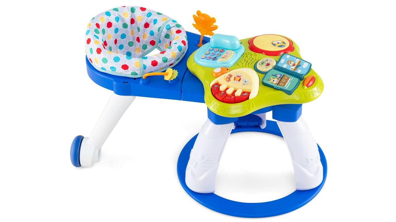 Costway 3-in-1 Stationary Activity Center Rocking Chair with Music ...