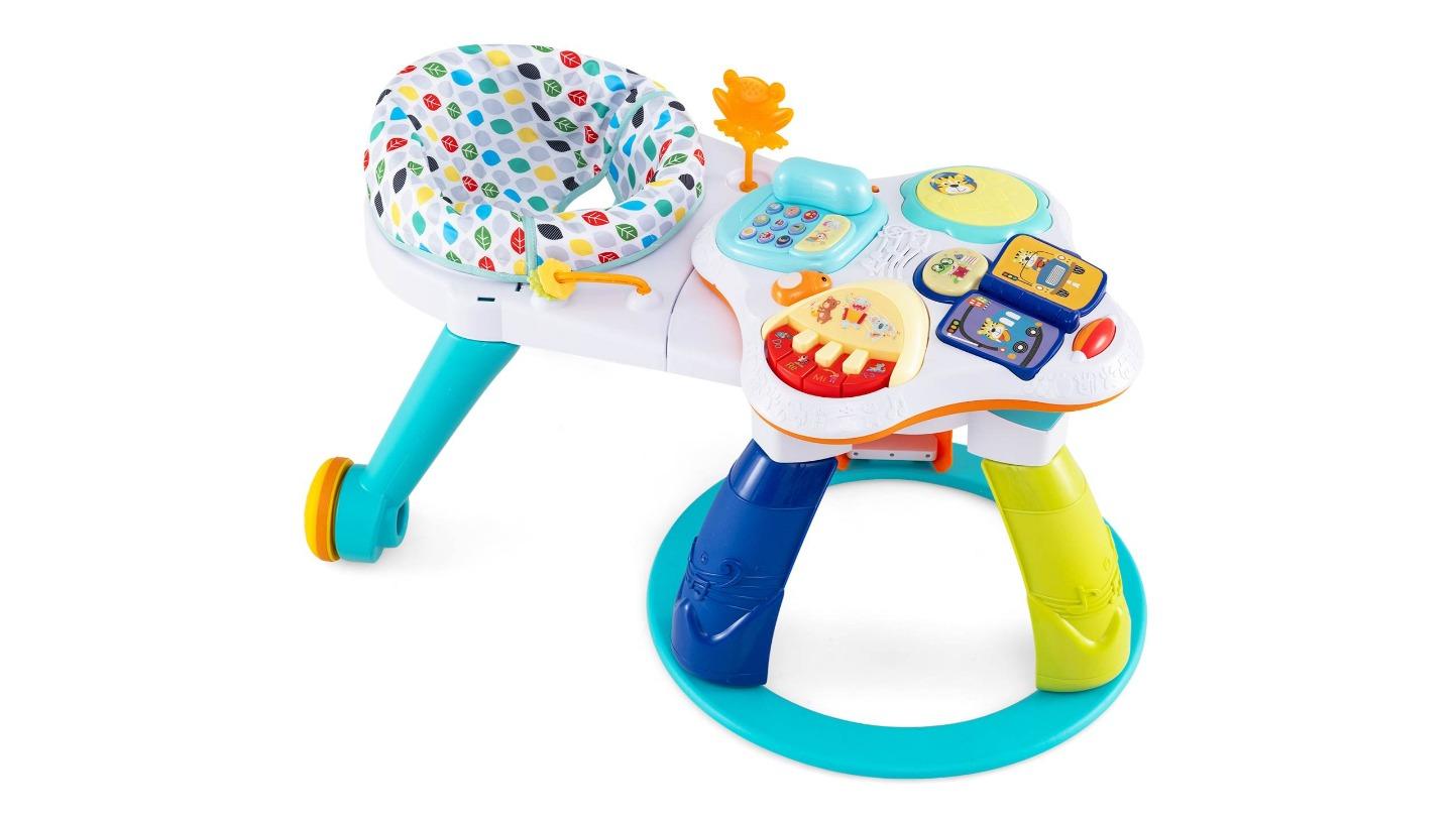 Costway 3-in-1 Stationary Activity Center Educational Play Table Set ...