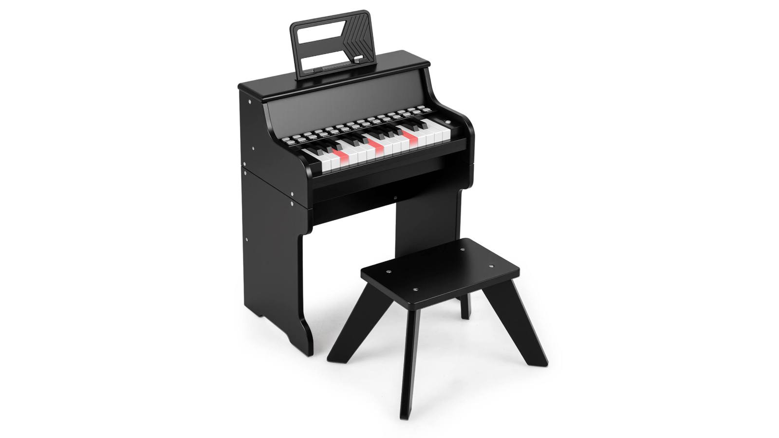 Costway 25 Keys Mini Digital Piano Keyboard with Stool Music Stand and ...