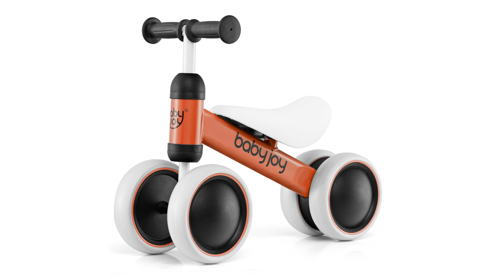 Costway 4-Wheel Mini Ride-On Toy Push Scooter - Orange | Harvey Norman