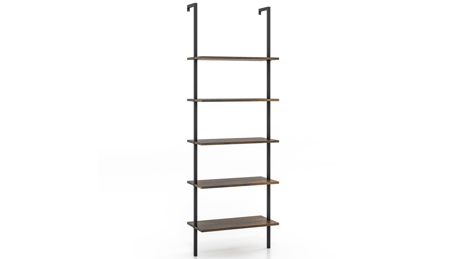 Costway 1.8m Ladder Shelf 5-Layer Display Storage Rack Wall Mounted ...