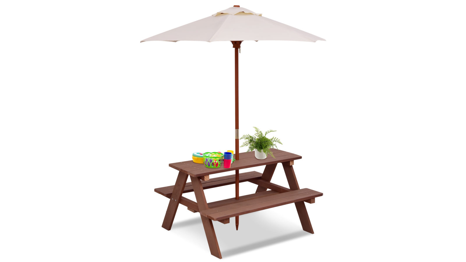 Costway Picnic Table and Chairs Outdoor Dining Table Set | Harvey Norman